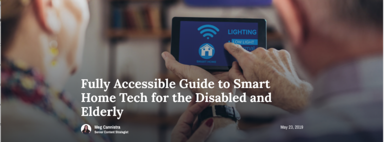 Fully Accessible Guide to Smart Home Tech for the Disabled and Elderly ...
